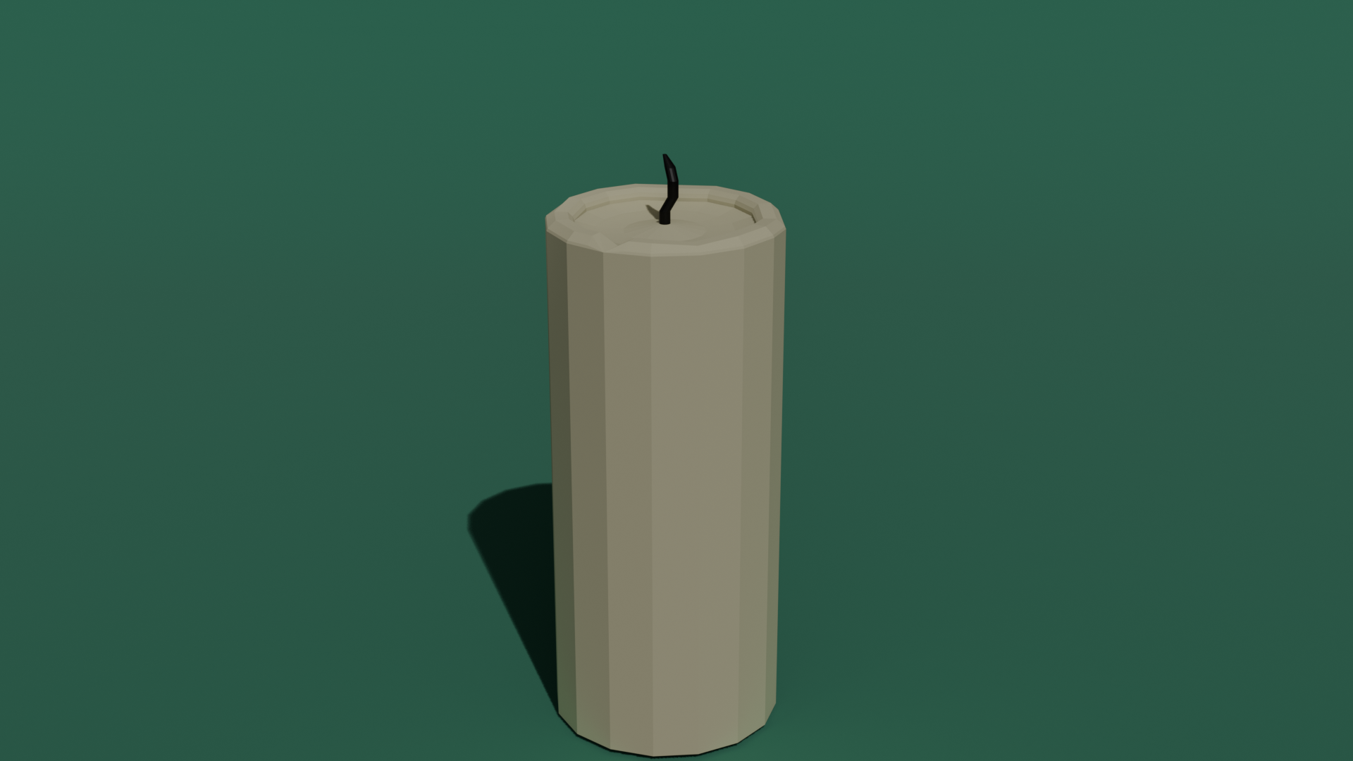Simple Low Poly Candle by Shofking