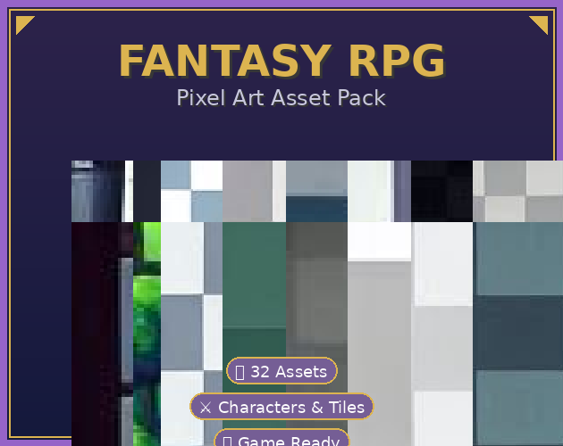 Fantasy RPG Pixel Art Pack - Dungeon Tileset & Character Sprites by ...