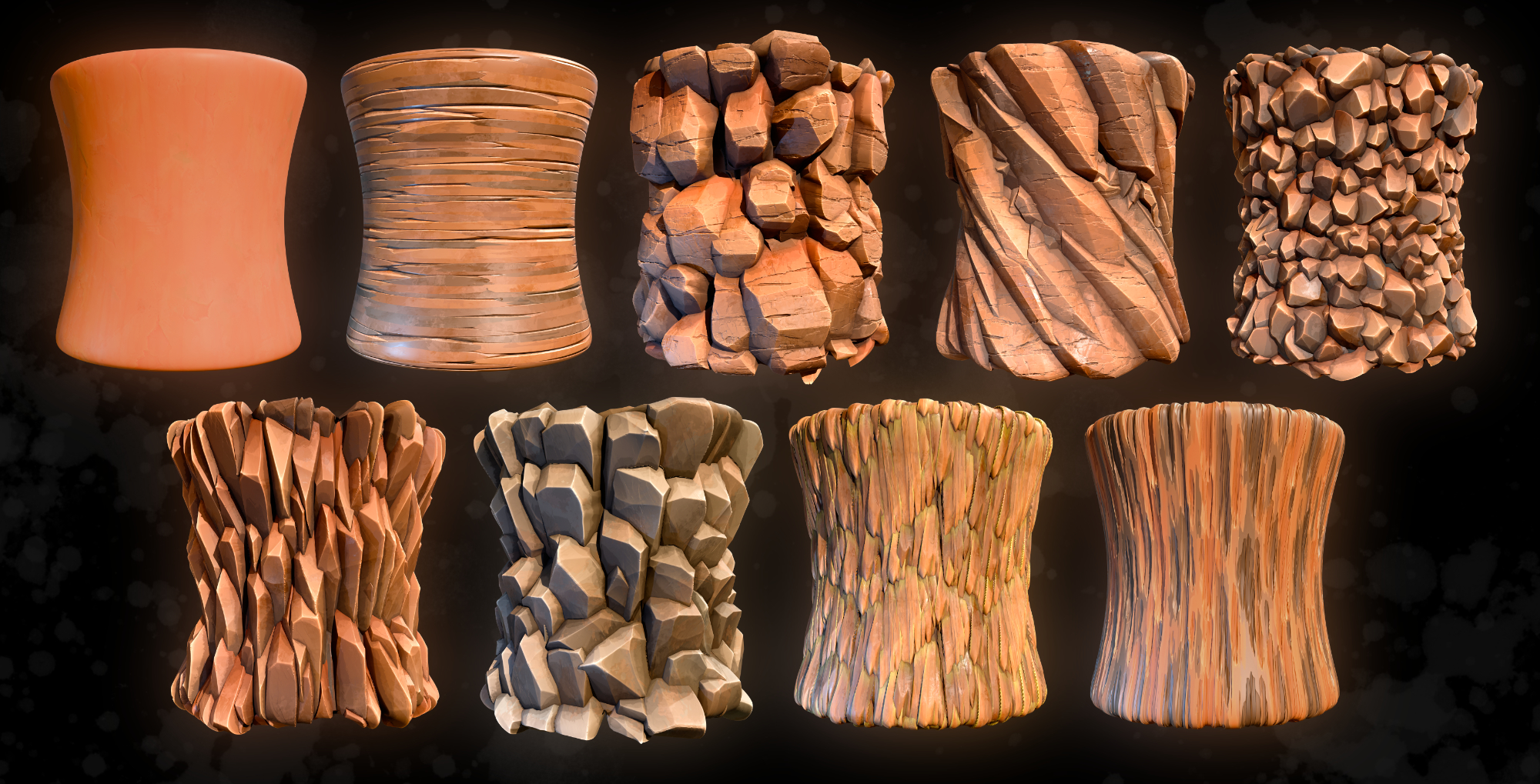 Stylized Stone & Wood by JulioVII