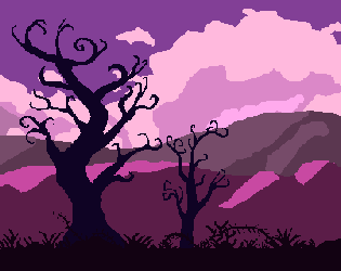 Scary valley background by Myaumya