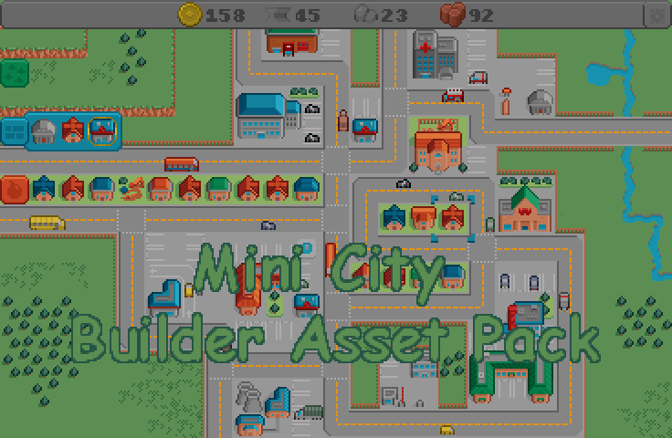 Mini City Builder 16x16 Asset Pack by QwaukStak