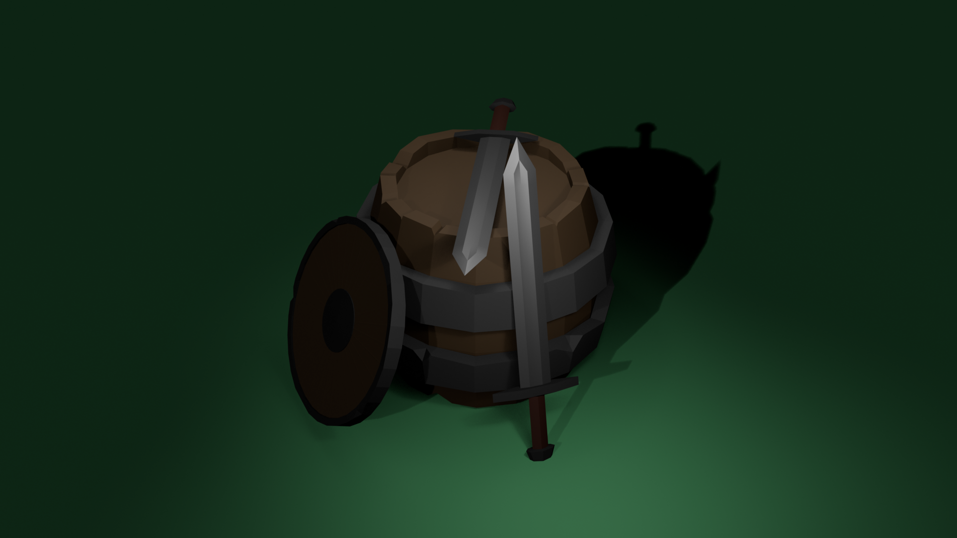 Low poly Sword by Shofking