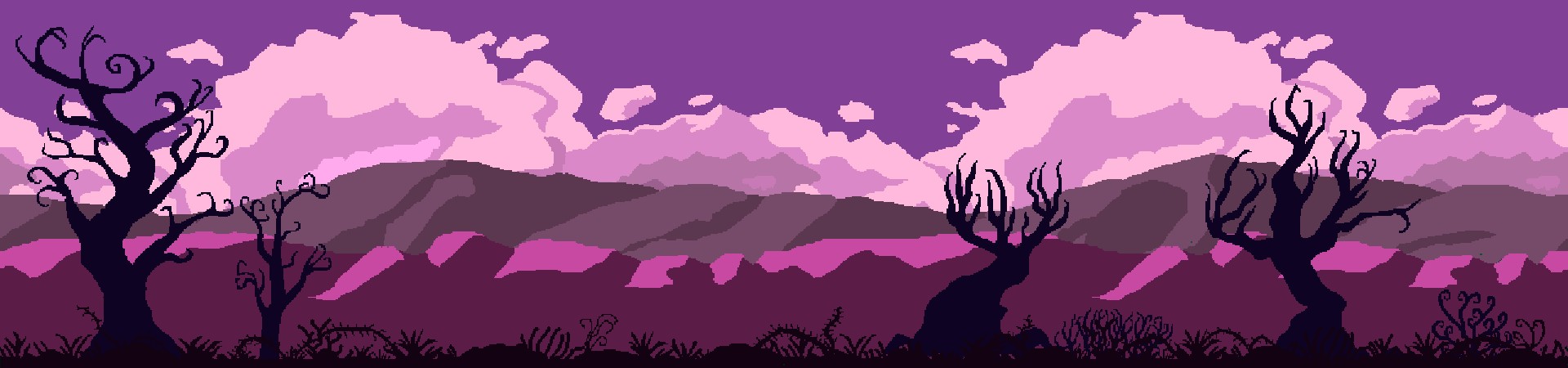 Scary valley background by Myaumya