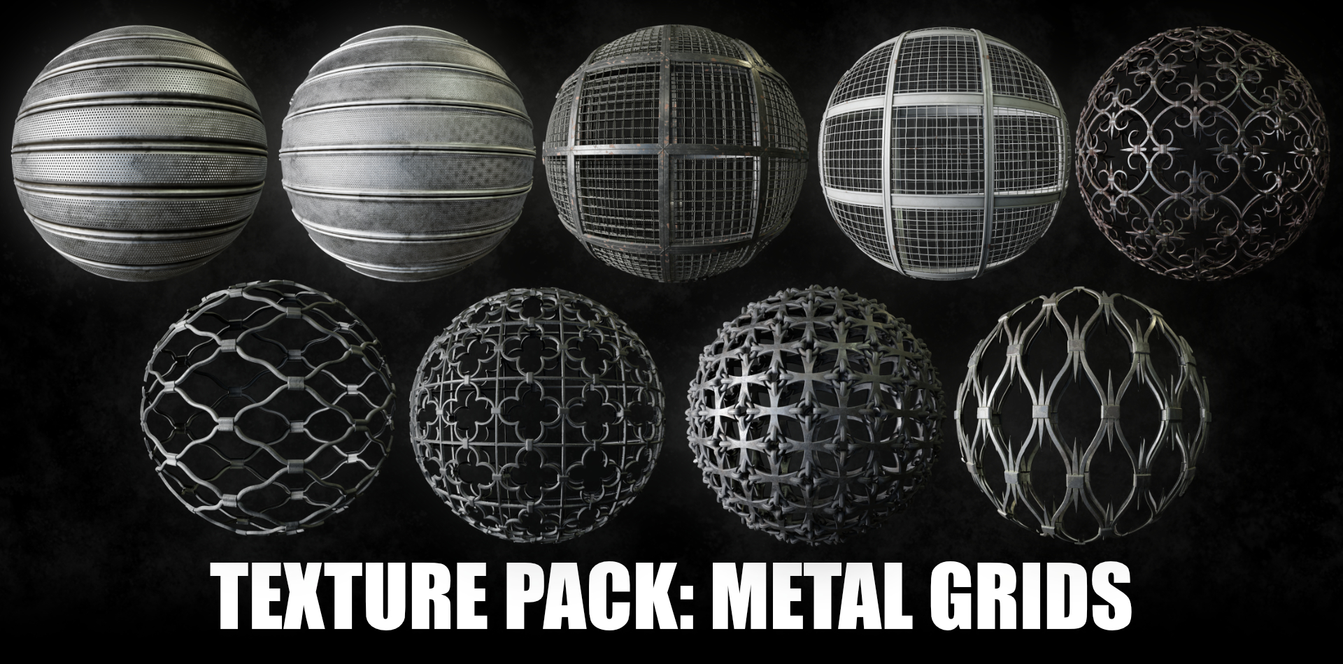 Texture Pack: Metal Grids by JulioVII