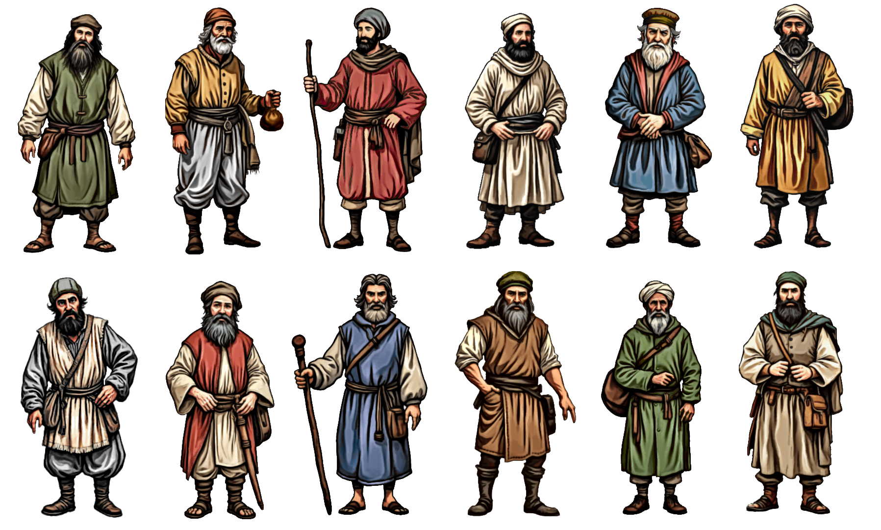 Grim Medieval Merchants Pack 1 by VisceralG