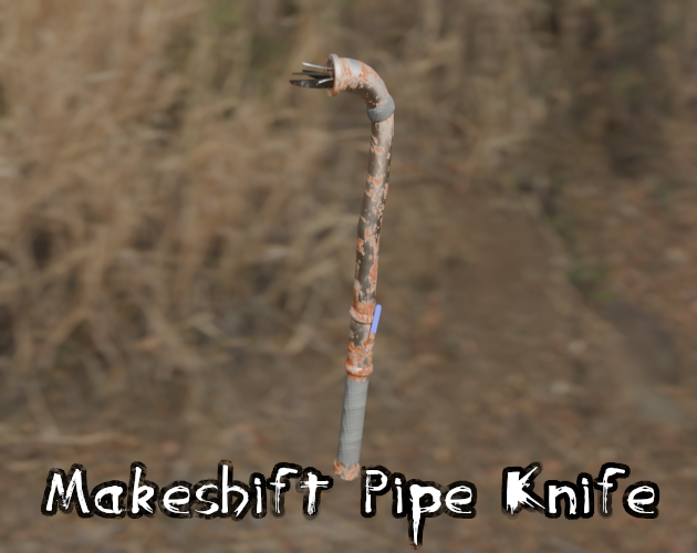 Makeshift Pipe Knife : Post-apocalyptic melee weapon by BIG