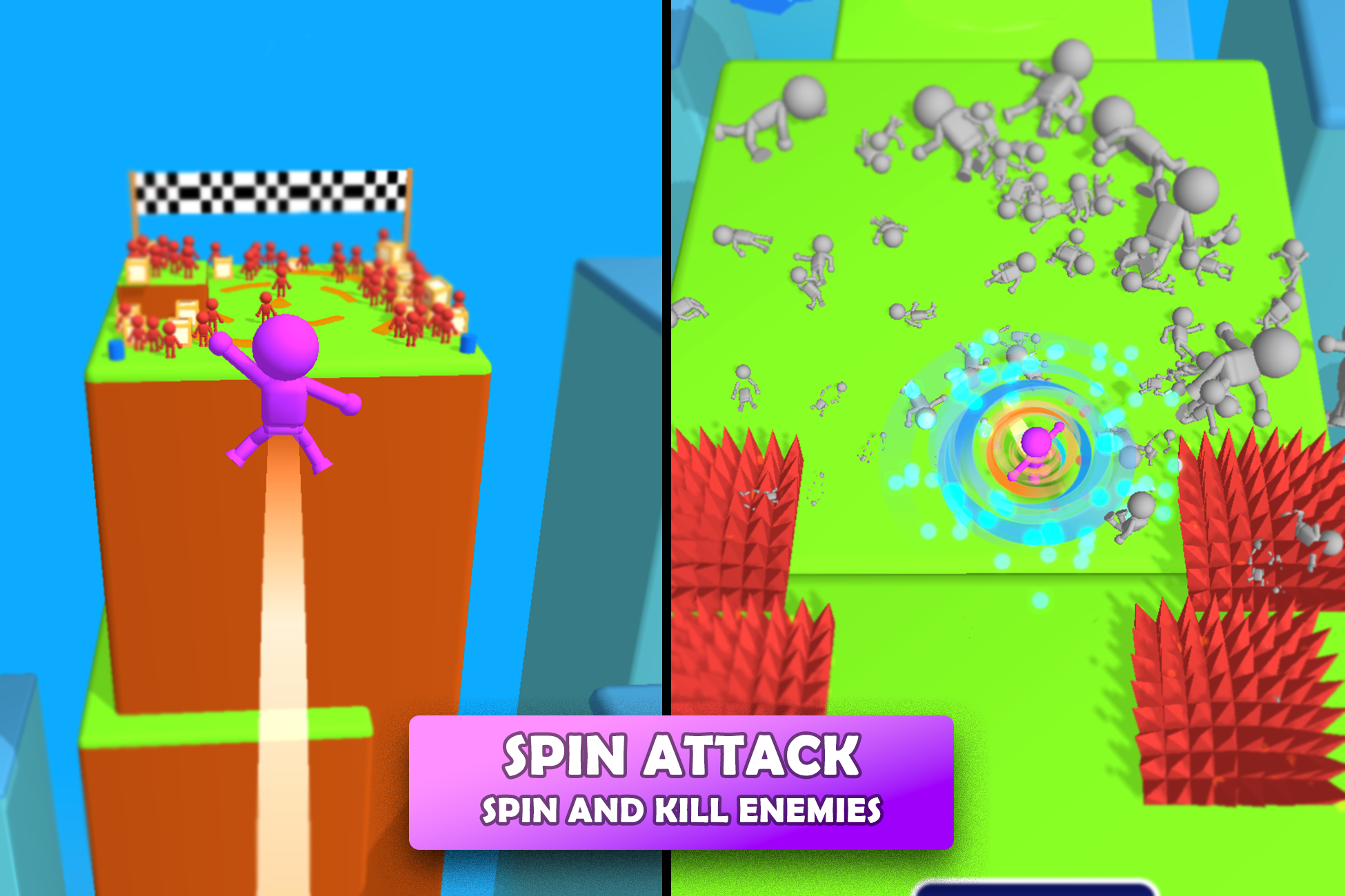 Spin Attack 3D - Unity Game Template by Black Rose Developers