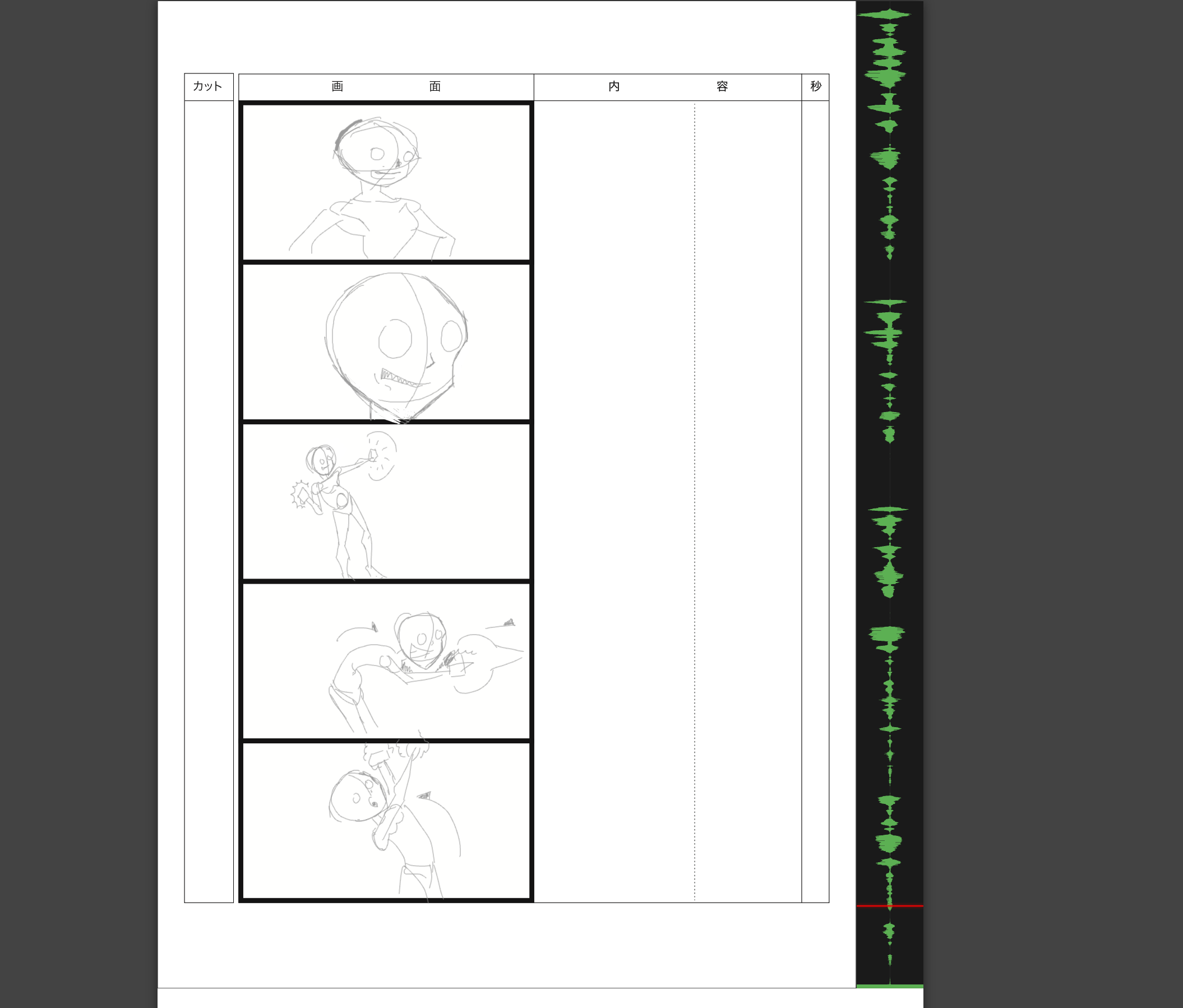 Storyboard for Anime - Storyboard by Studio Takuetsu