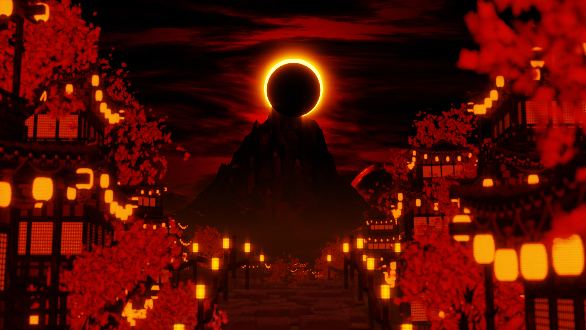 Day #2 - Mountain of the Deep Crimson Halo by W4rriorC4t