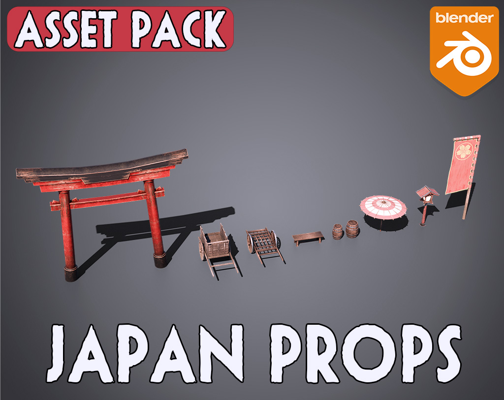 Japan Props 01 | Asset Pack by Vertex Horizons