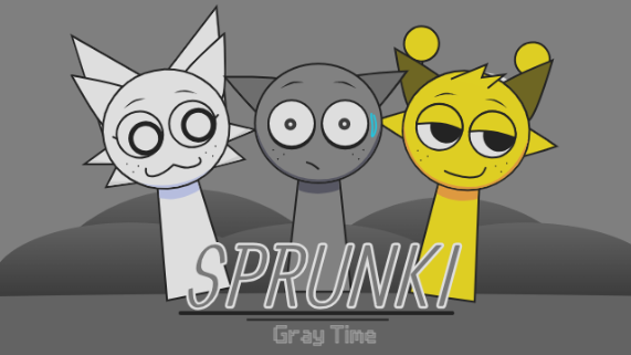 Sprunki Gray Time by He Chen Hui