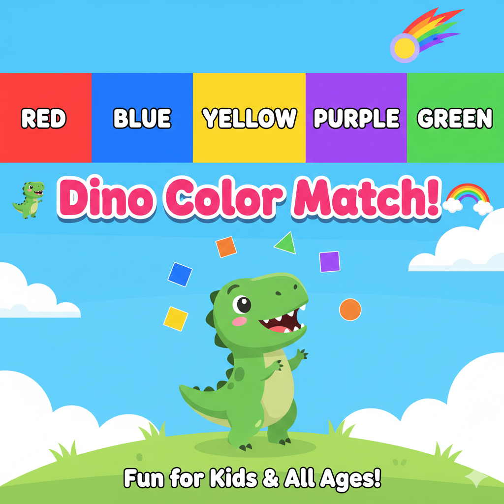 Dino Colour Match by Enonymuss