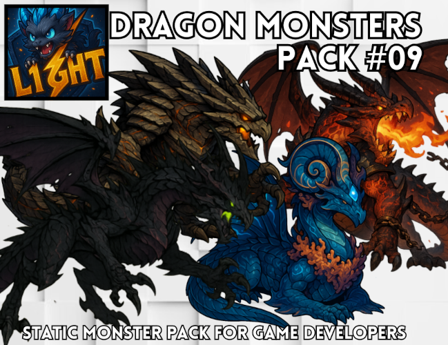 Sideview Dragon Monster Pack! by L1ght