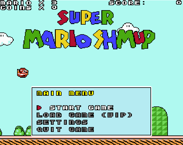 Version 0.1.0 - Super Mario Shmup by Amuletta