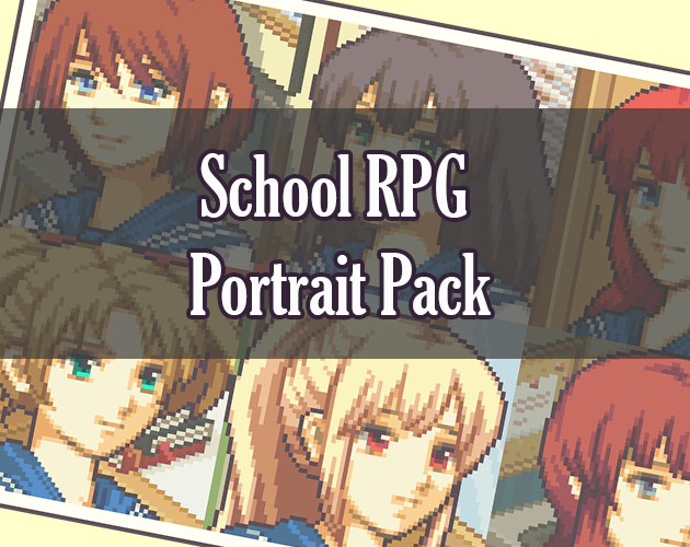 School RPG Portrait asset pack release - Release Announcements - itch.io