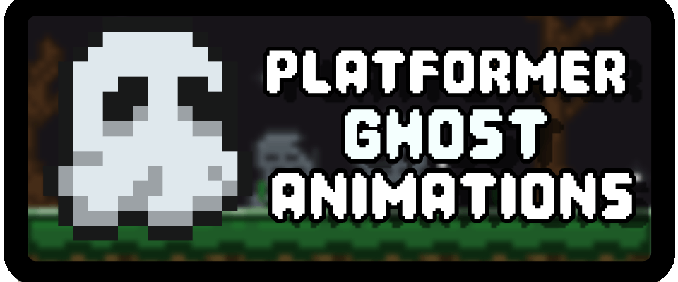 Ghost 16x16 Platformer Character Sprite Sheet by ThePixelGame