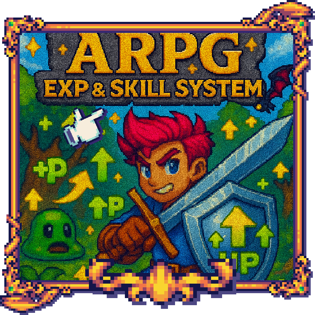 ARPG EXP & Skill System for GDevelop by Game2DOM