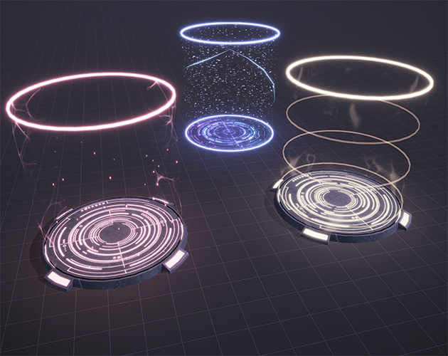 Sci-Fi Teleport VFX Pack For Unity by FlexUnit