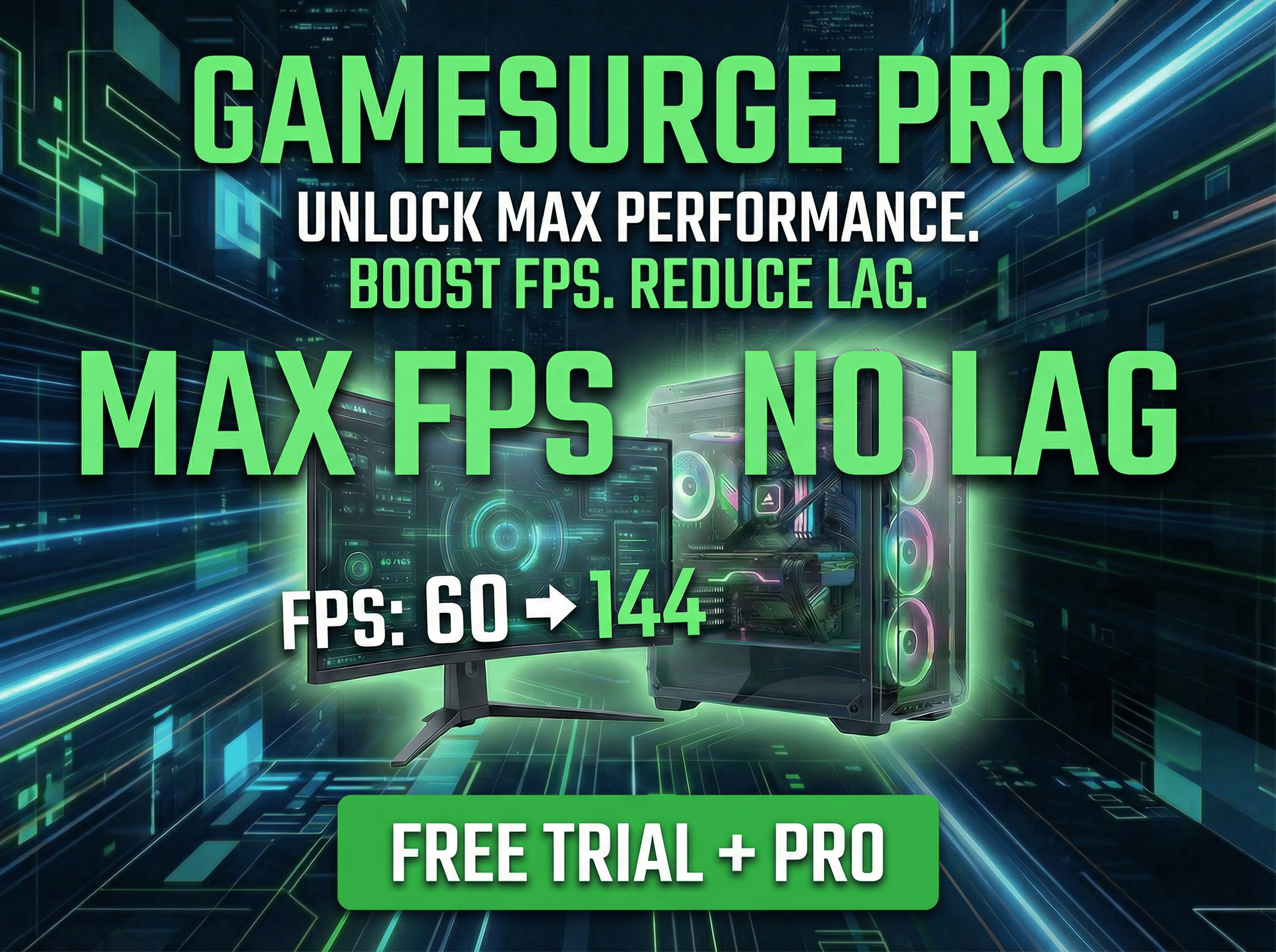 GameSurge Pro – Windows FPS Booster & Gaming Optimization Tool by medamineosm