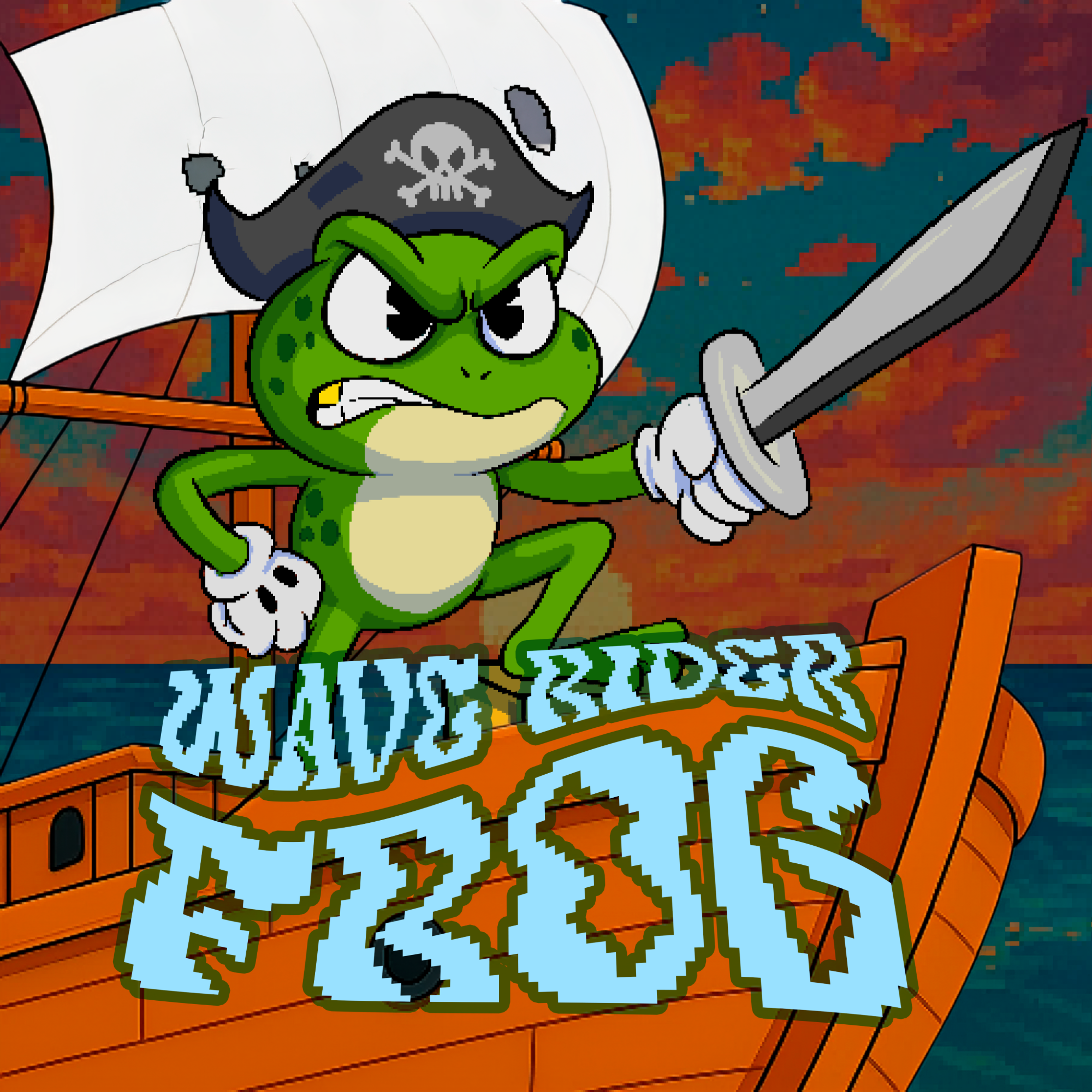 Wave Rider Frog by BreadFrogGames for Game Off 2025 - itch.io