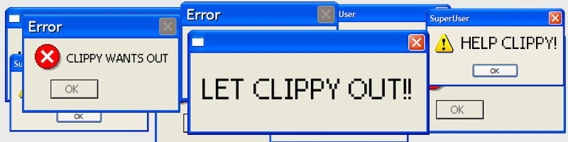 Clippy Wants Out by clairew4tt