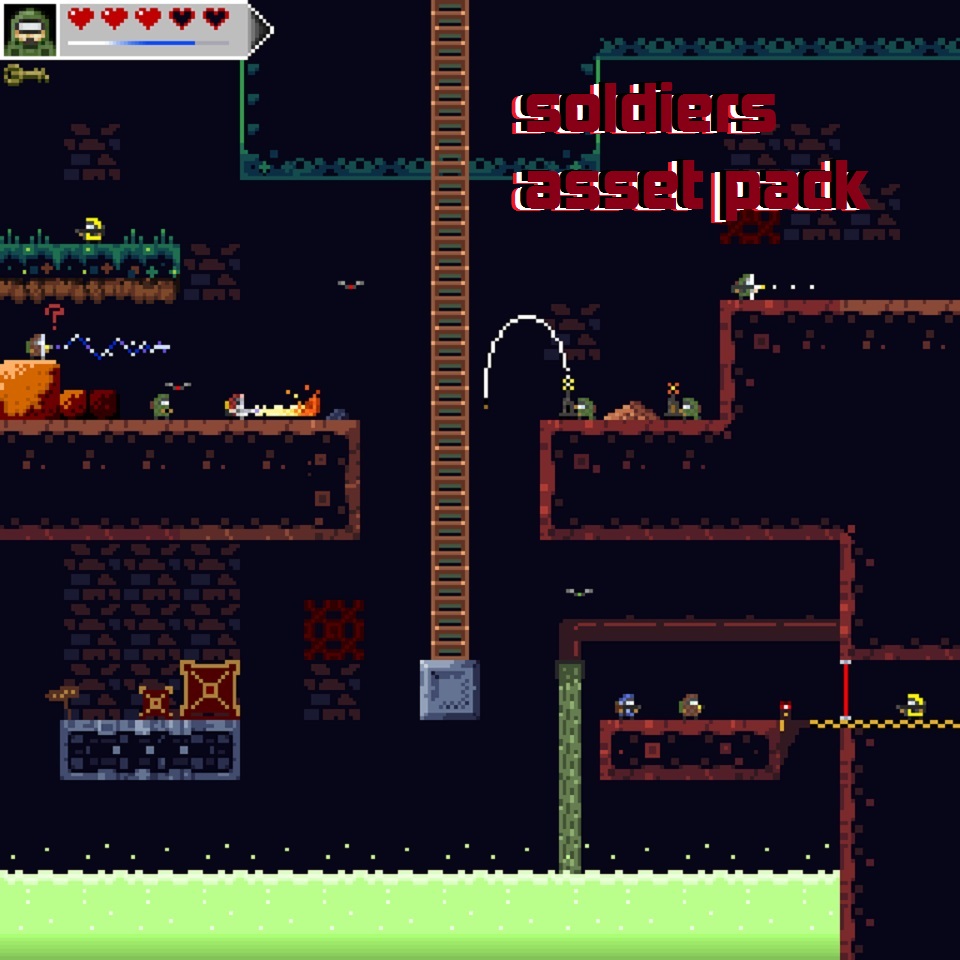 Mini Soldiers assets and tileset by urais