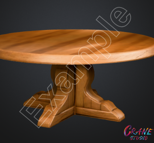 Minimalist Modern Round Table – AAA Quality, Render Ready by cranestudio