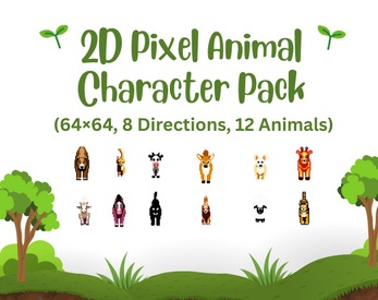 2D Pixel Animal Character Pack by LaserKiwi