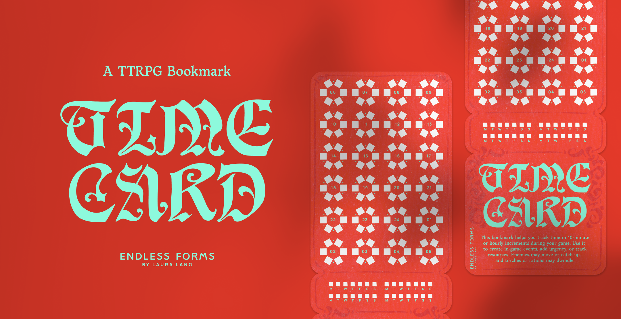 Time Card Bookmark by EndlessForms