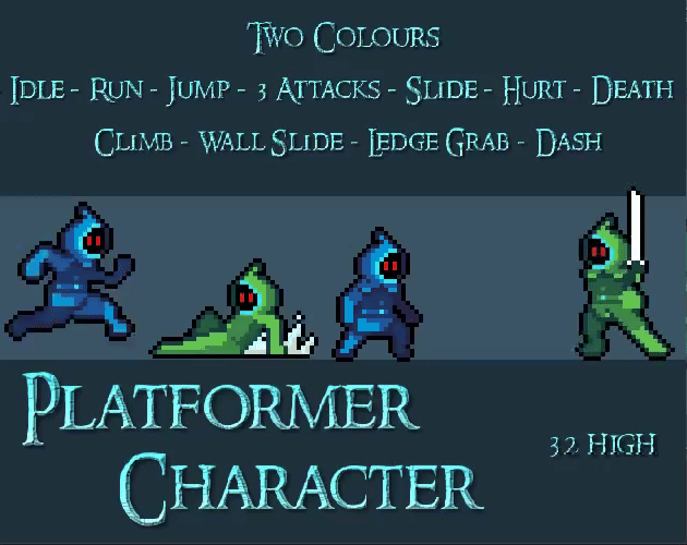 Added Shoot Animations To moonlit Platformer Character! - Platformer 2D ...