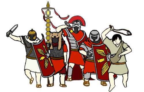 RPG Maker MV/MZ Roman soldier characters by happyfox123