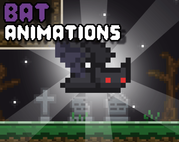 Bat 16x16 Platformer Character Sprite Sheet By Thepixelgame