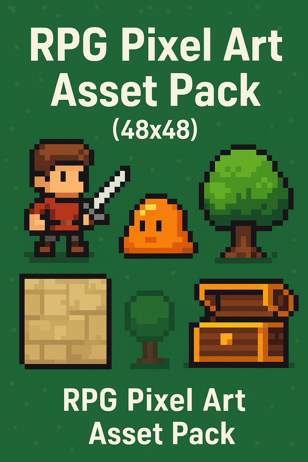 RPG Pixel Art Asset Pack (48×48) – 20+ Game Assets by HartmannDev