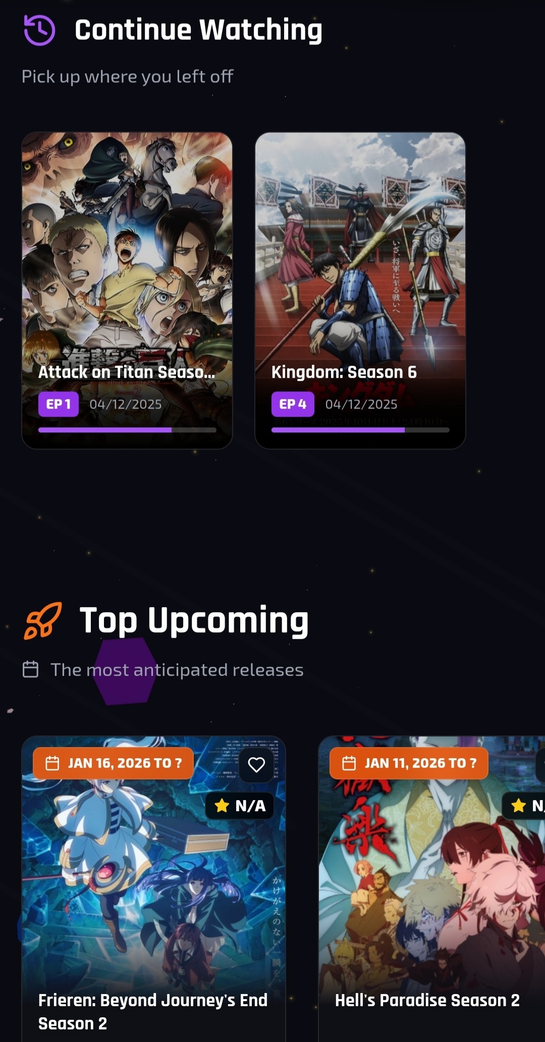 Introducing Aniverse – A Modern Anime UI Template - Aniverse – Modern ...