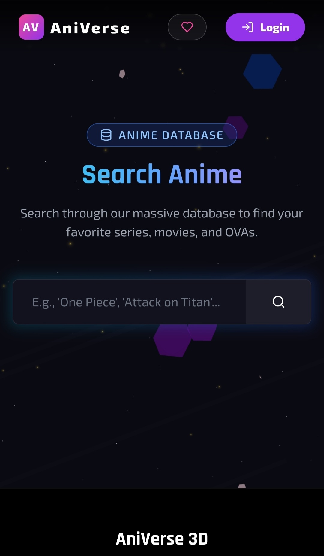 Introducing Aniverse – A Modern Anime UI Template - Aniverse – Modern ...