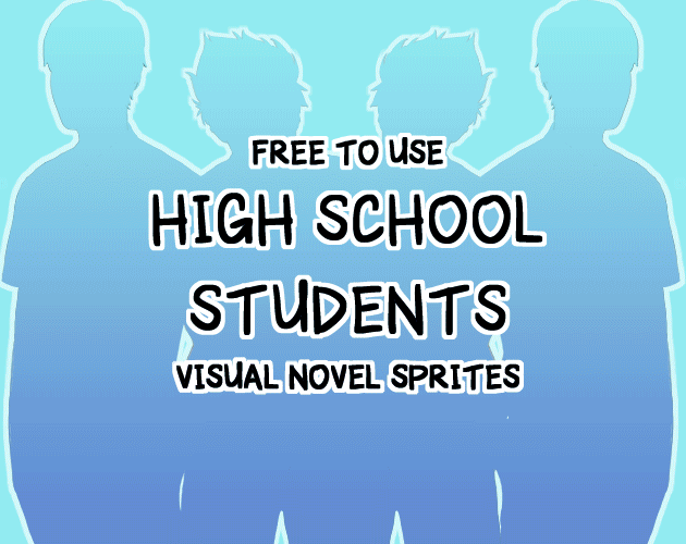 High School Students VN Sprites by xxmissarichanxx
