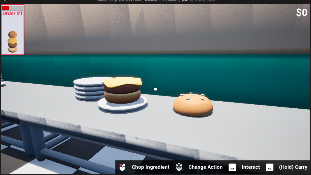 Update - Core Game Done - Untitled Burger Game by smolblockboi