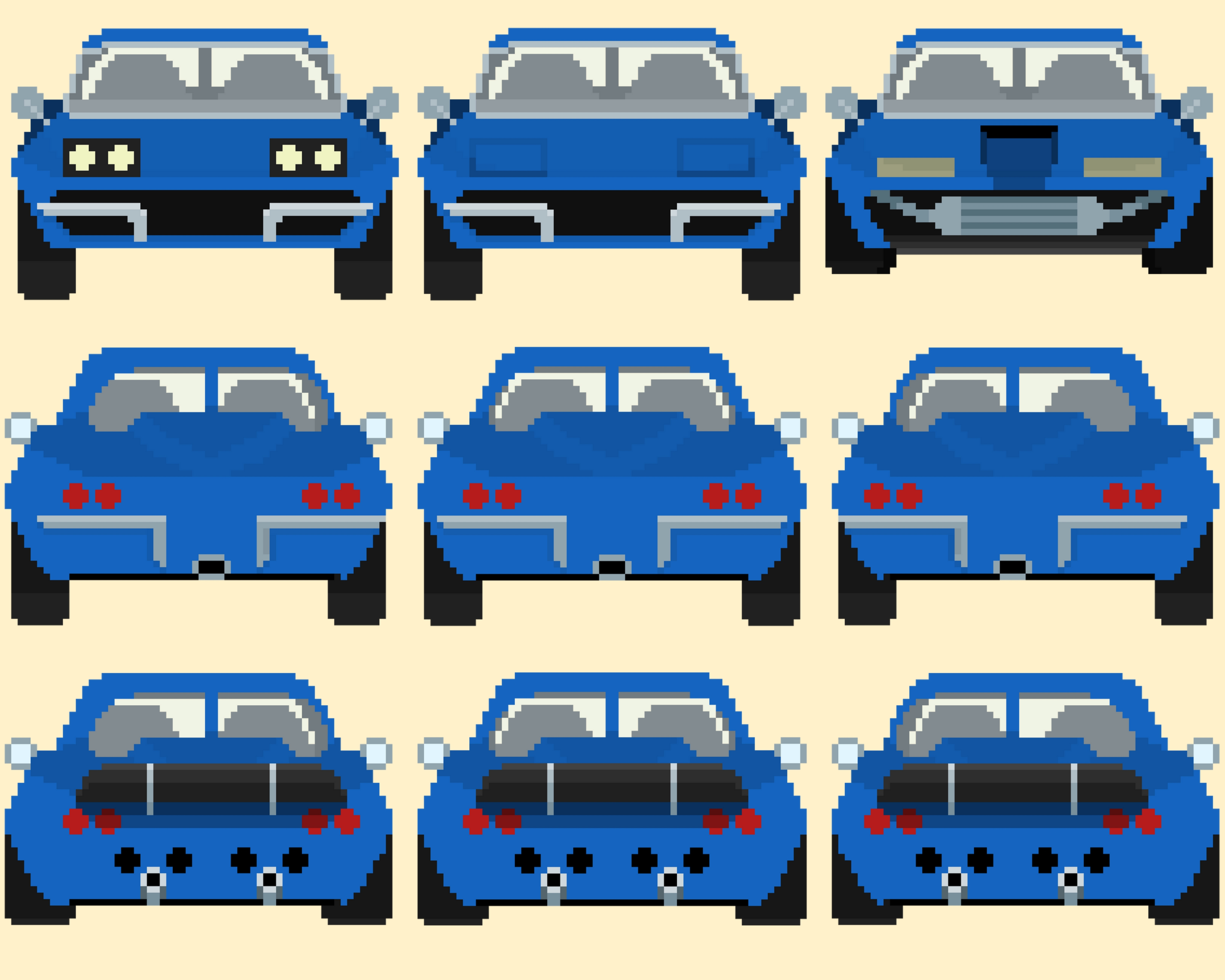 Cars Sprites Pack #3 (+3 cars animated) by Pay 'n' Sprite