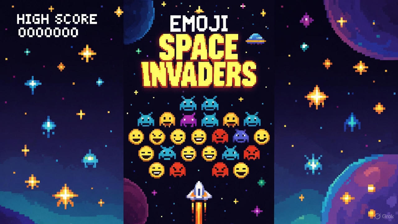 Emoji Space Invaders by speederoo