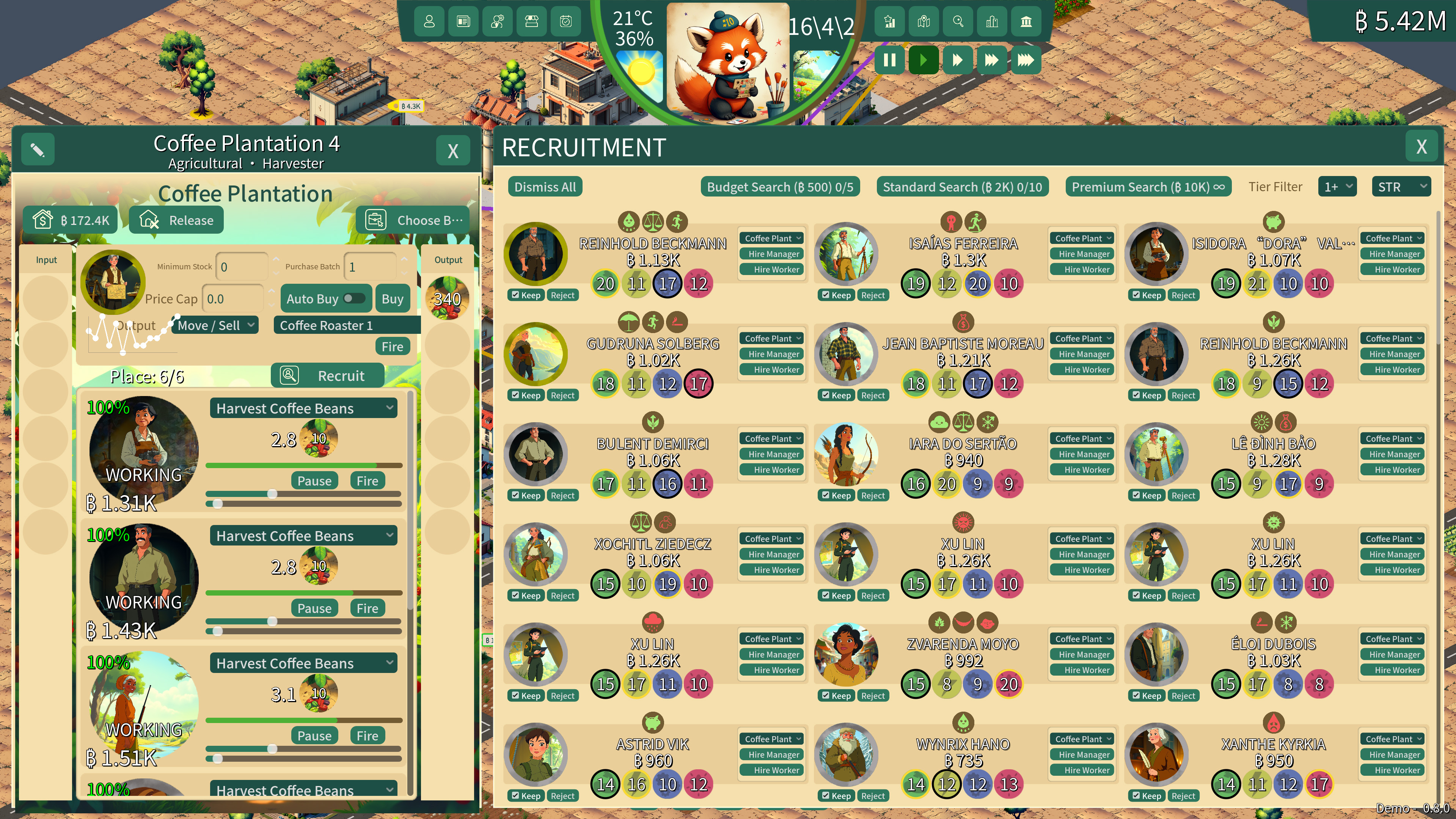 v0.8.0 "The Plaza Update" - Brewconomy (Demo) by Glorek