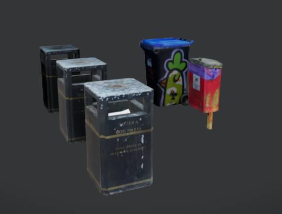 Photogrammetry Bin Asset Pack by alfiew1