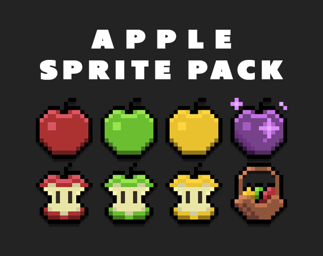 Pixel Apple Sprite Pack by GhostSectorStudiosLLC