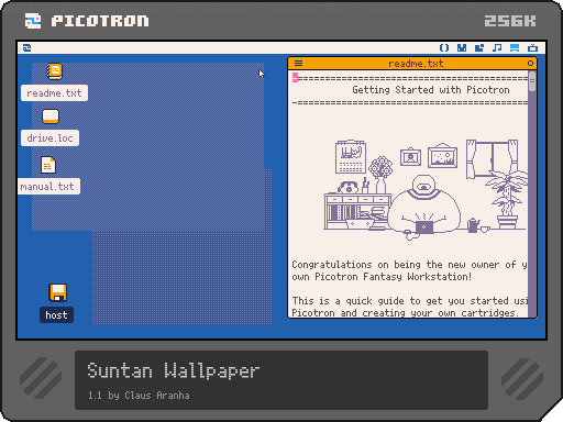 Suntan Picotron Wallpaper by Claus