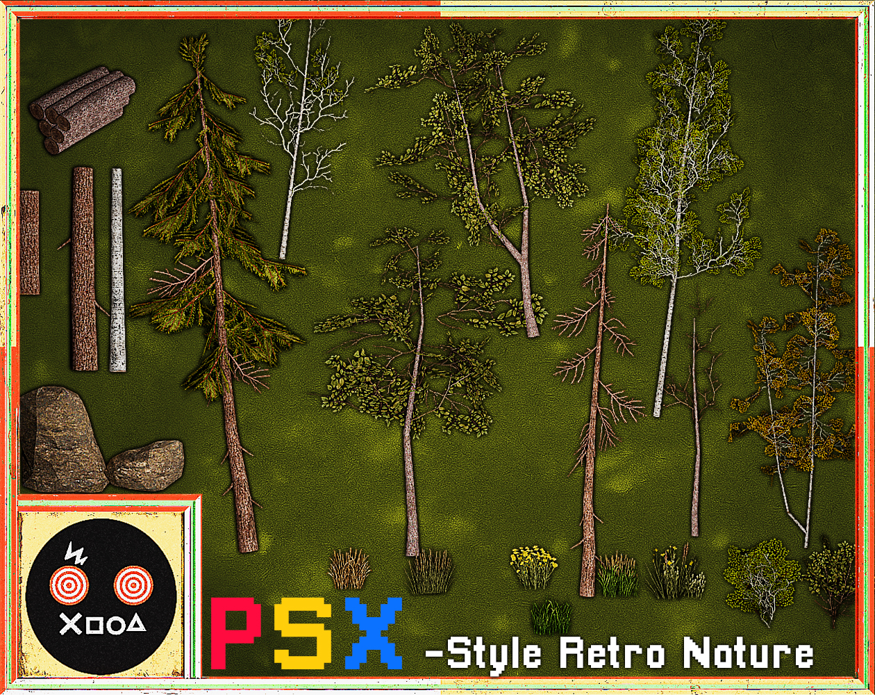 PSX Style Retro Nature Pack by AcchiHaven