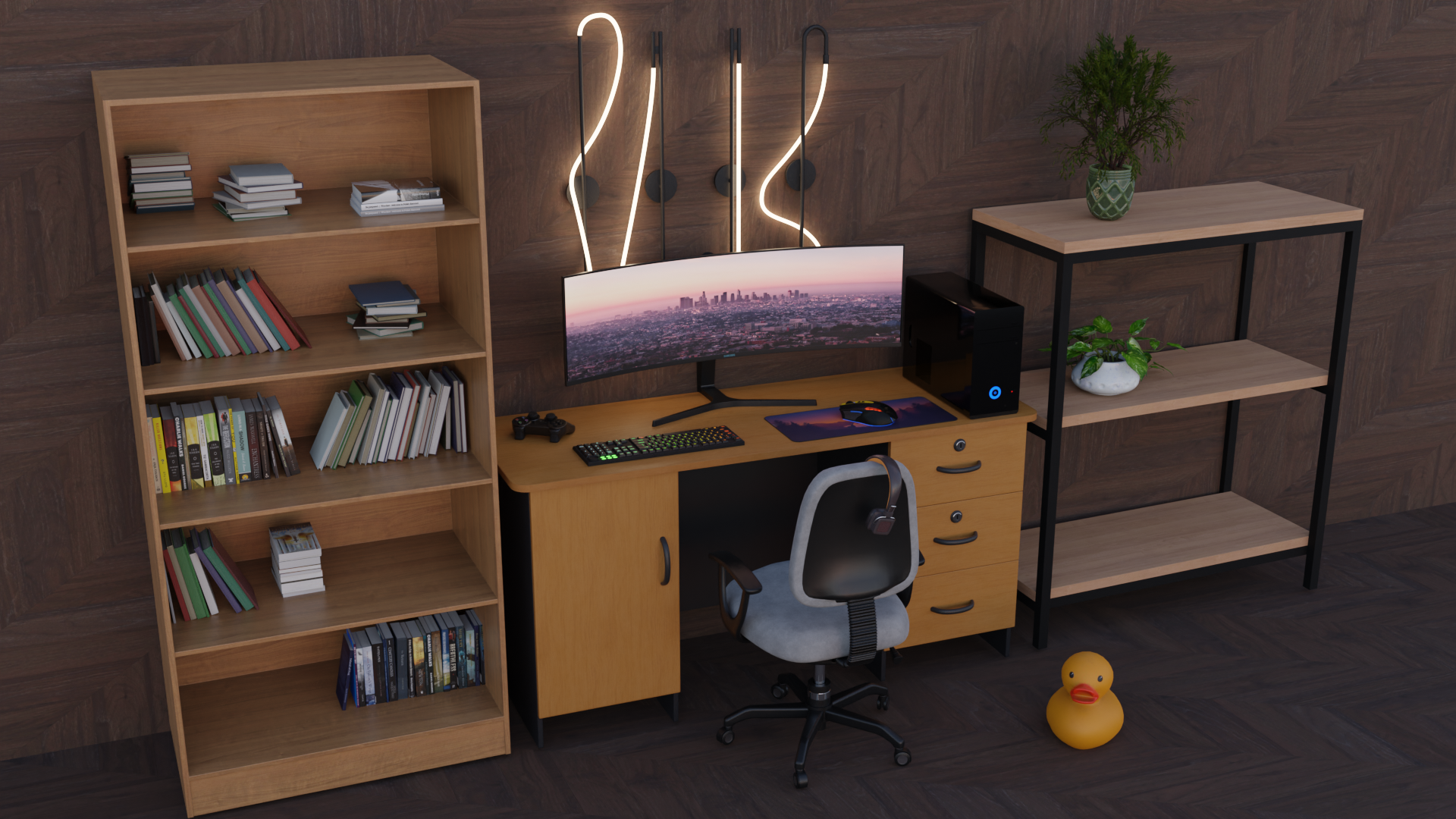 Gaming setup by Stickking2213