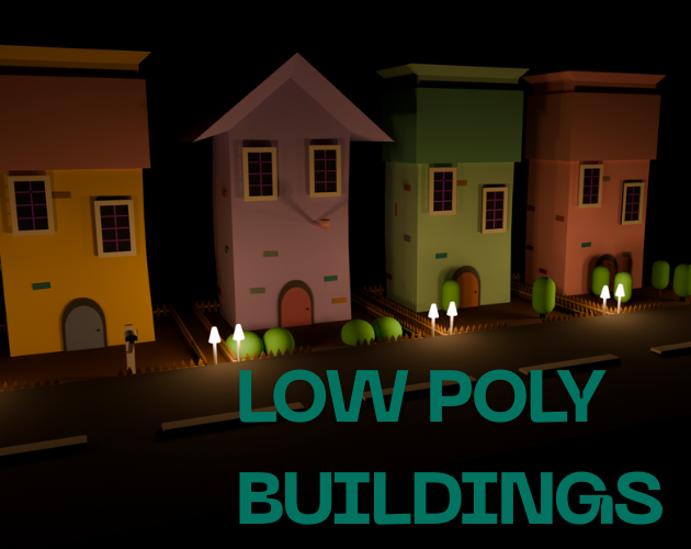 LOW POLY BUILDINGS PACK by CRANKY PISTON