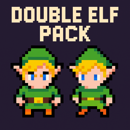 Pixel Art Elf Character Icon (Original Design) 32x32 by midnightpixelworks