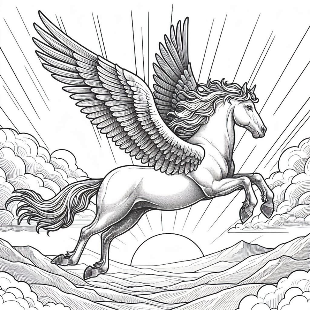 Legendary Beasts & Mythical Creatures Coloring Book by WonderColor Studio