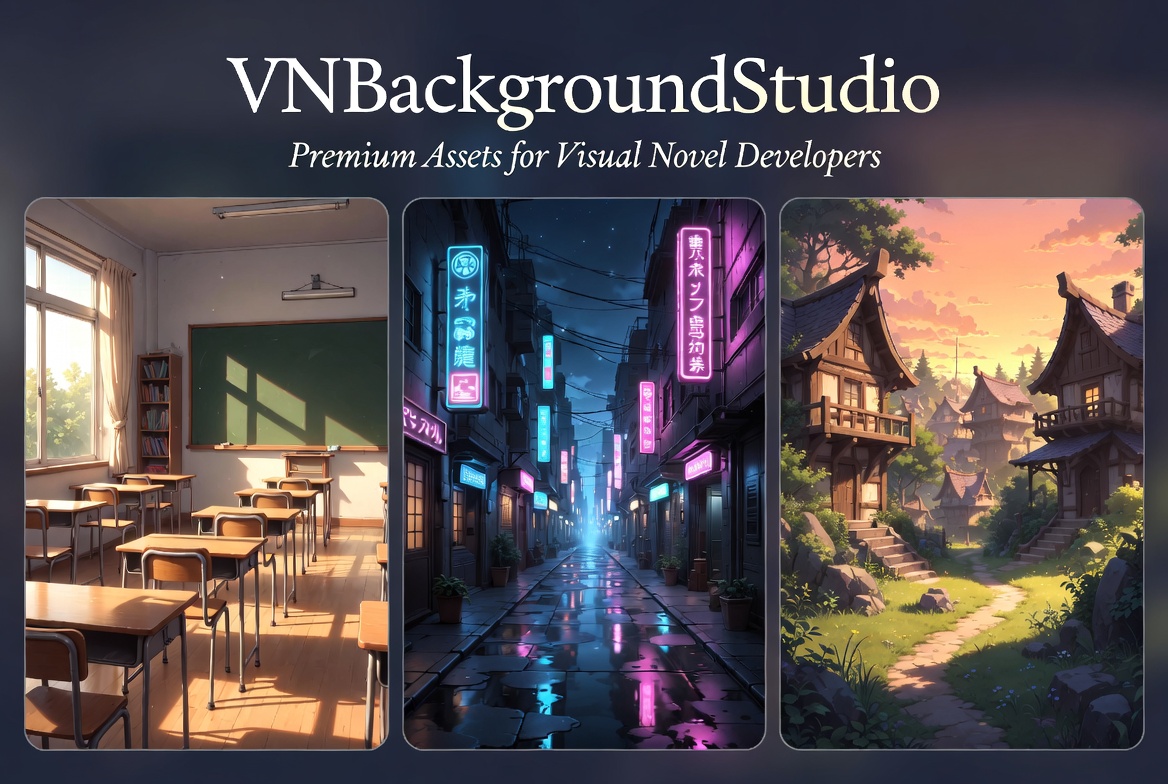🎁 FREE anime background pack for visual novels! (114 backgrounds ...