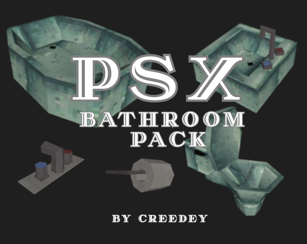 New Asset Pack - PSX Bathroom For Horror Games - itch.io